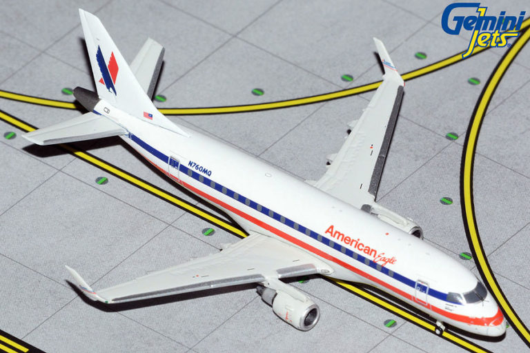 GJAAL2056 GEMINI JETS American Eagle retro Embraer E170 N760MQ 1:400 ...