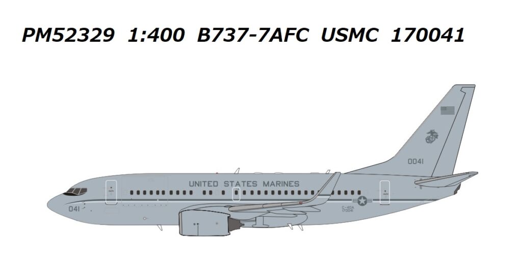 PM52329 Panda Models USMC / アメリカ海兵隊 B737-7AFC 170041 1:400 お取り寄せ – 航空機 ...