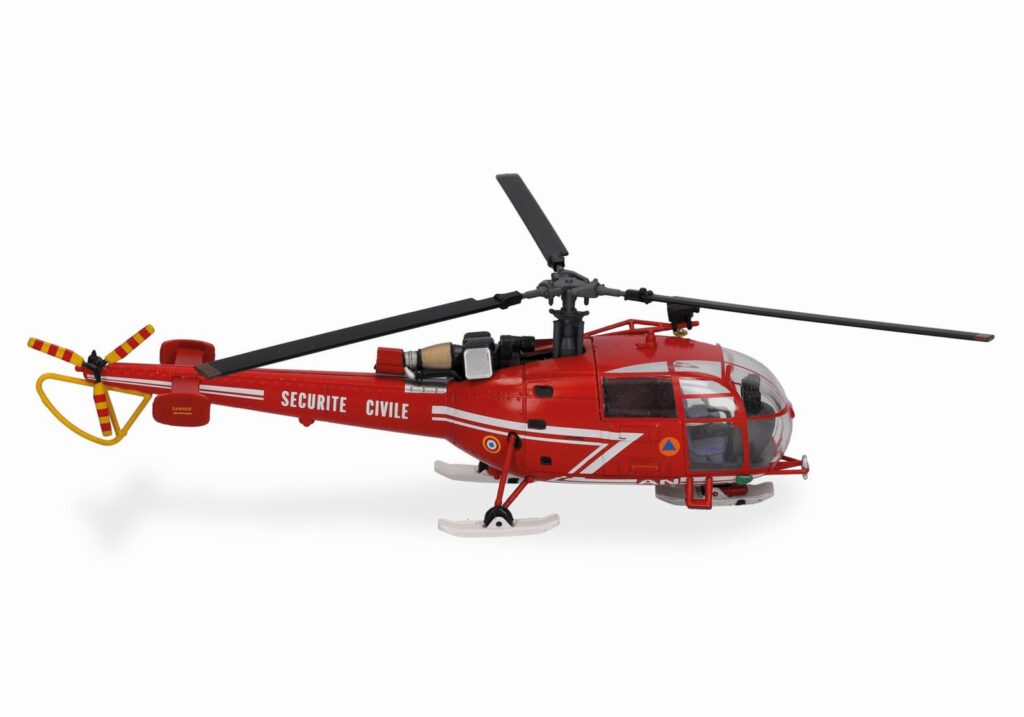 580847 Herpa civil defense / 民間防衛 SA 316 F-ZBAN GHSC Base Chamonix ル・ブ ...