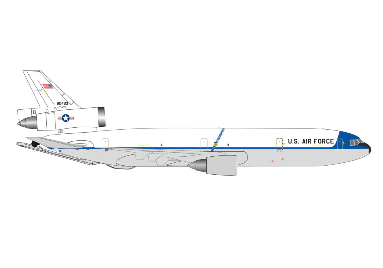538381 Herpa U.S. Air Force / アメリカ空軍 KC-10 79-0433 2nd BW,Barksdale AB ...